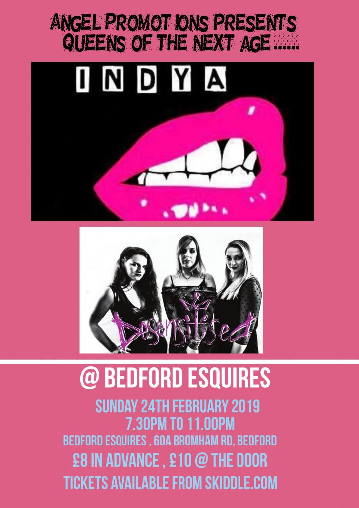 Indya with special guests Desensitised