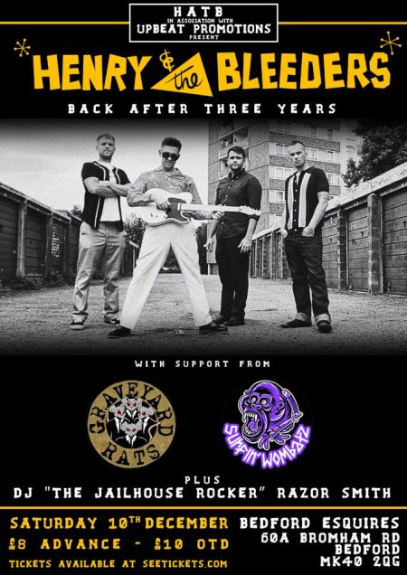 Henry and the Bleeders + Surfin WomBatz + GraveYard Rats + DJ Razor Smith